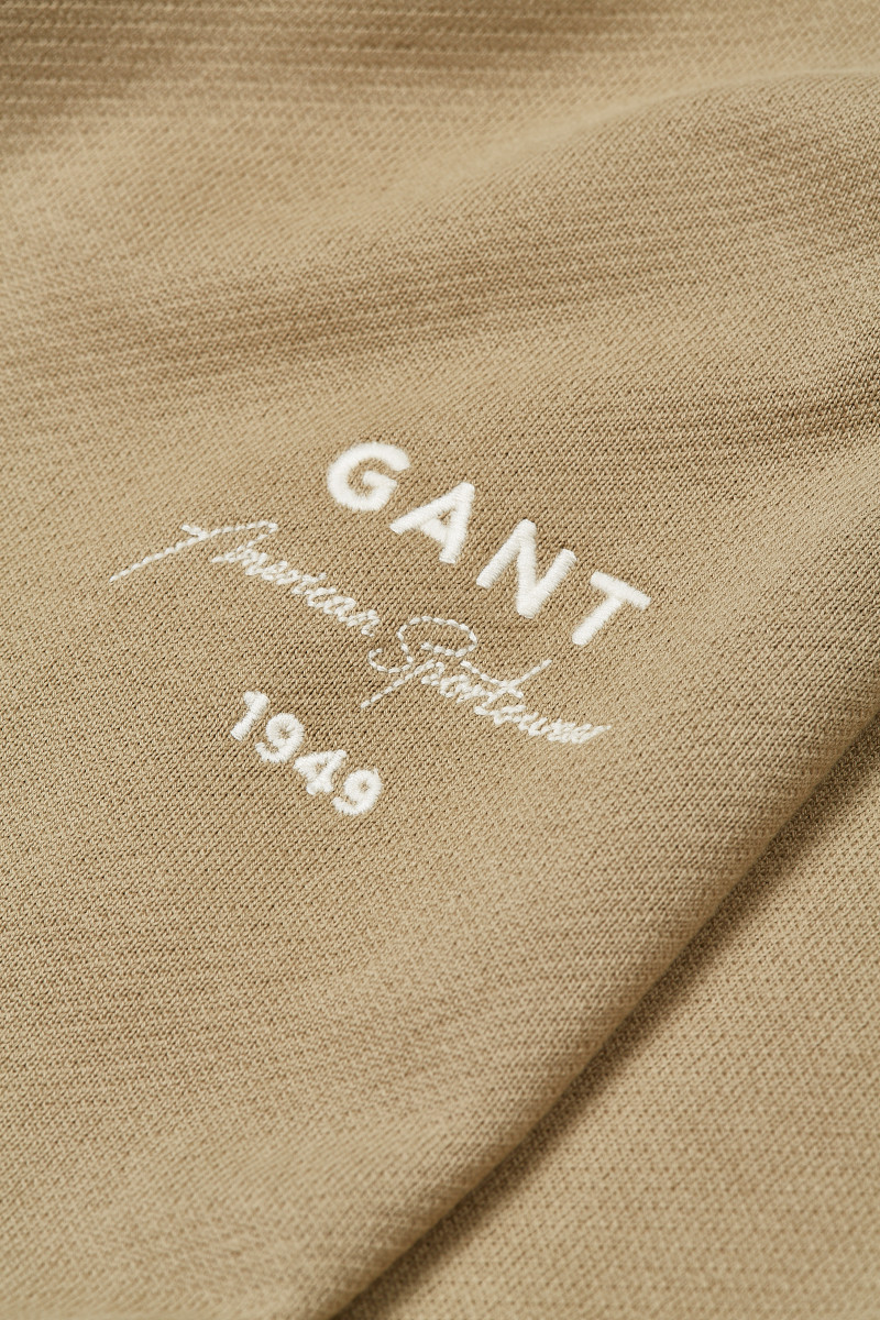 TEPLÁKY GANT LOGO SCRIPT JERSEY PANTS dried khaki | GANT SK