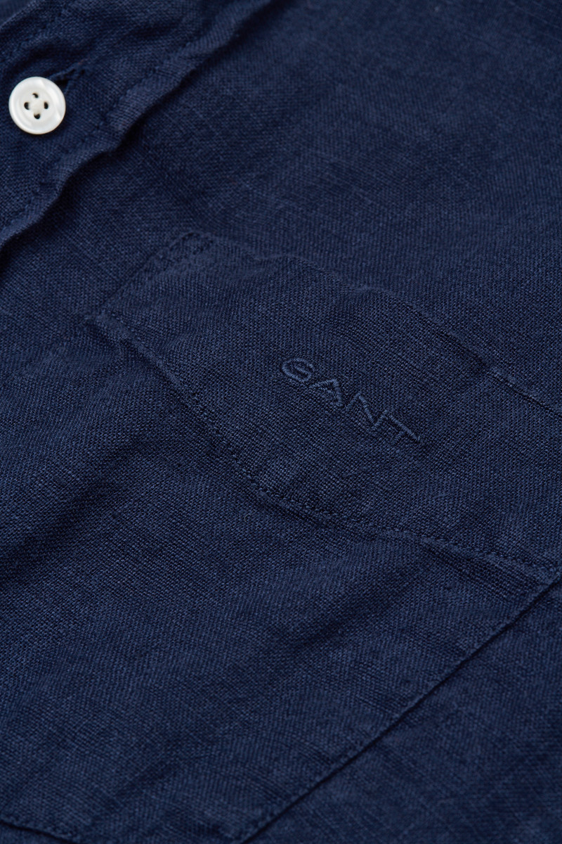 KOŠILE GANT REG GMNT DYED LINEN SHIRT marine | GANT CZ