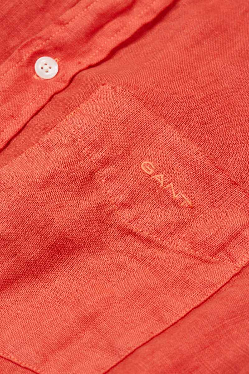 KOŠILE GANT REG GMNT DYED LINEN SHIRT burnt orange | GANT CZ