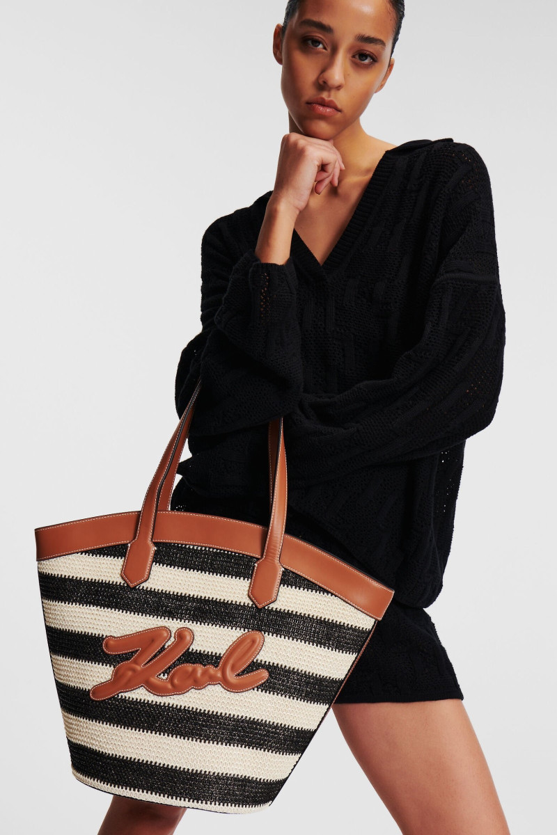 KABELKA KARL LAGERFELD K/SIGNATURE TULIP MD TOTE RAFF NATURAL/SUDAN ...