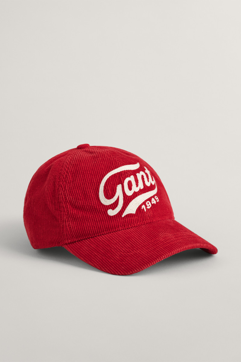 KŠILTOVKA GANT LOGO WASHED CORD CAP RUBY RED | GANT CZ