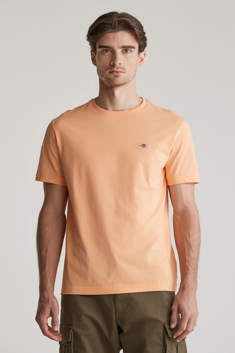 TRIČKO GANT REG SHIELD SS T-SHIRT PEACHY ORANGE | GANT CZ