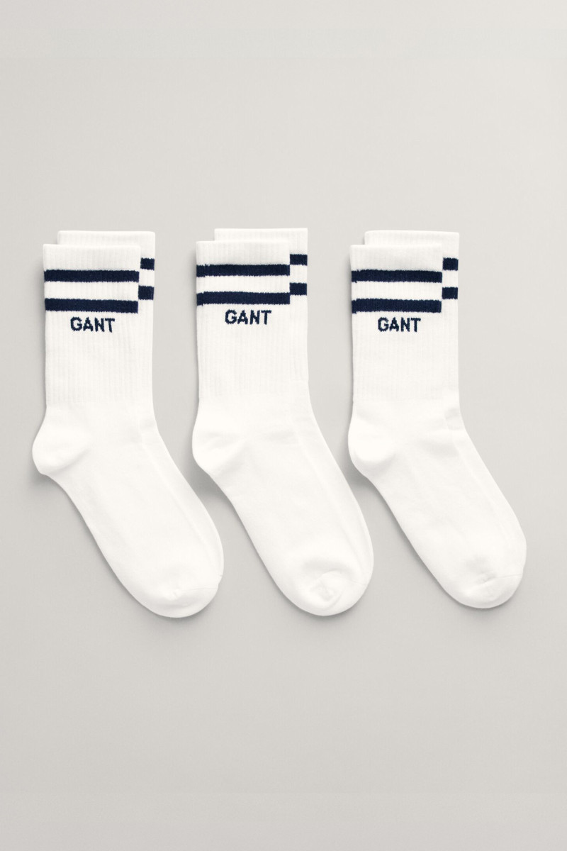 PONOŽKY GANT SPORT SOCKS 3-PACK WHITE | GANT SK