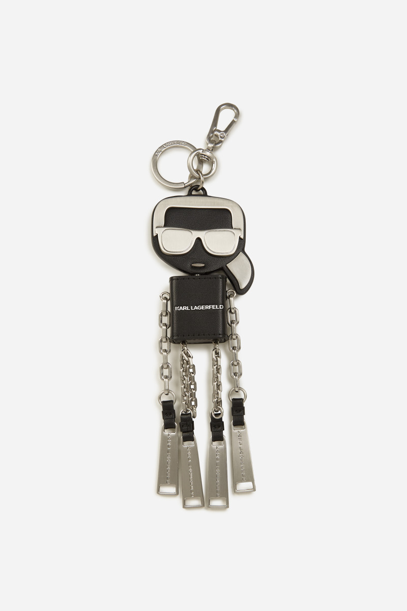 KLÍČENKA KARL LAGERFELD K/IKON METAL KEYCHAIN BLACK-NICKEL | VERMONT CZ