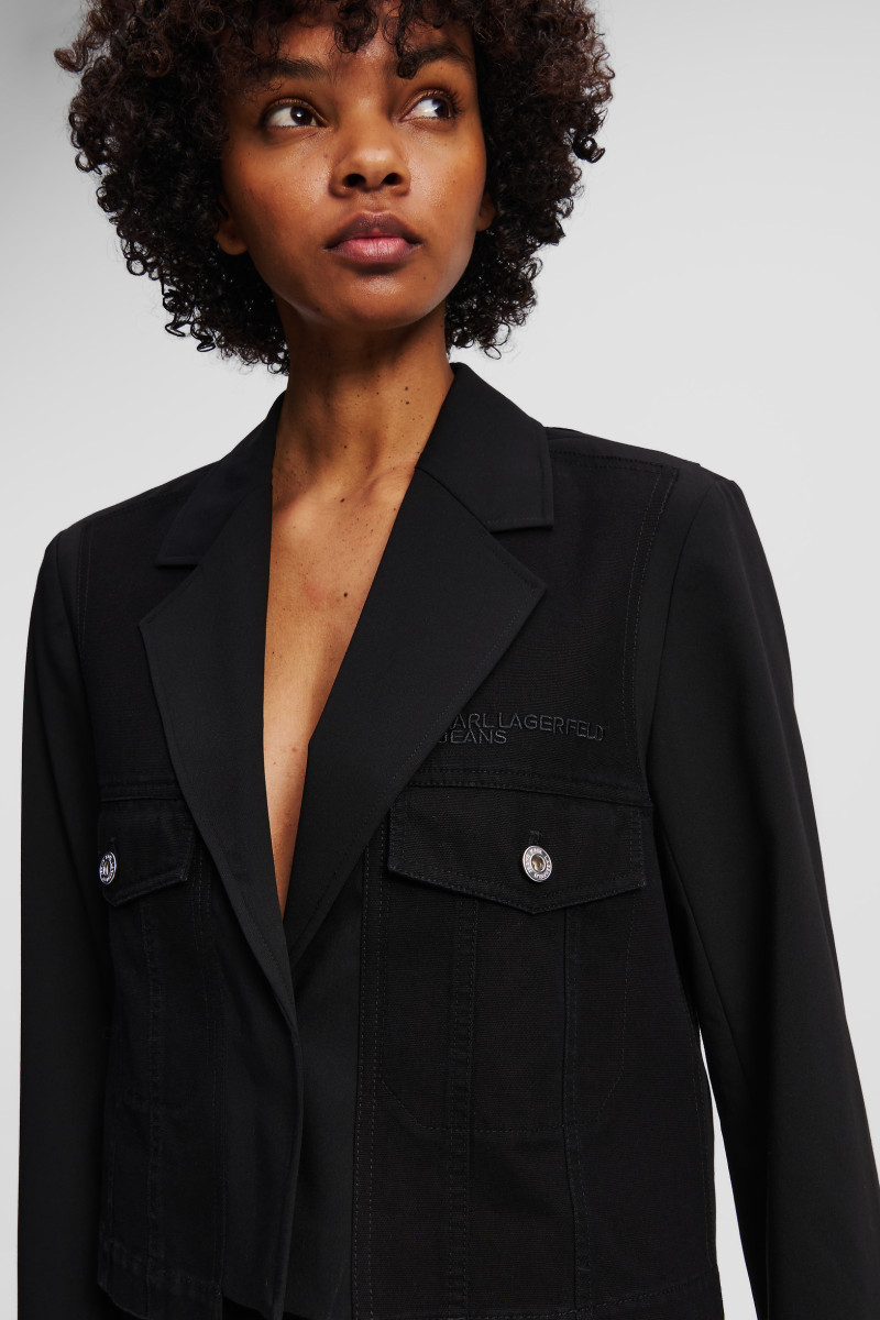 SAKO KARL LAGERFELD JEANS KLJ UTILITY BLAZER BLACK | VERMONT SK