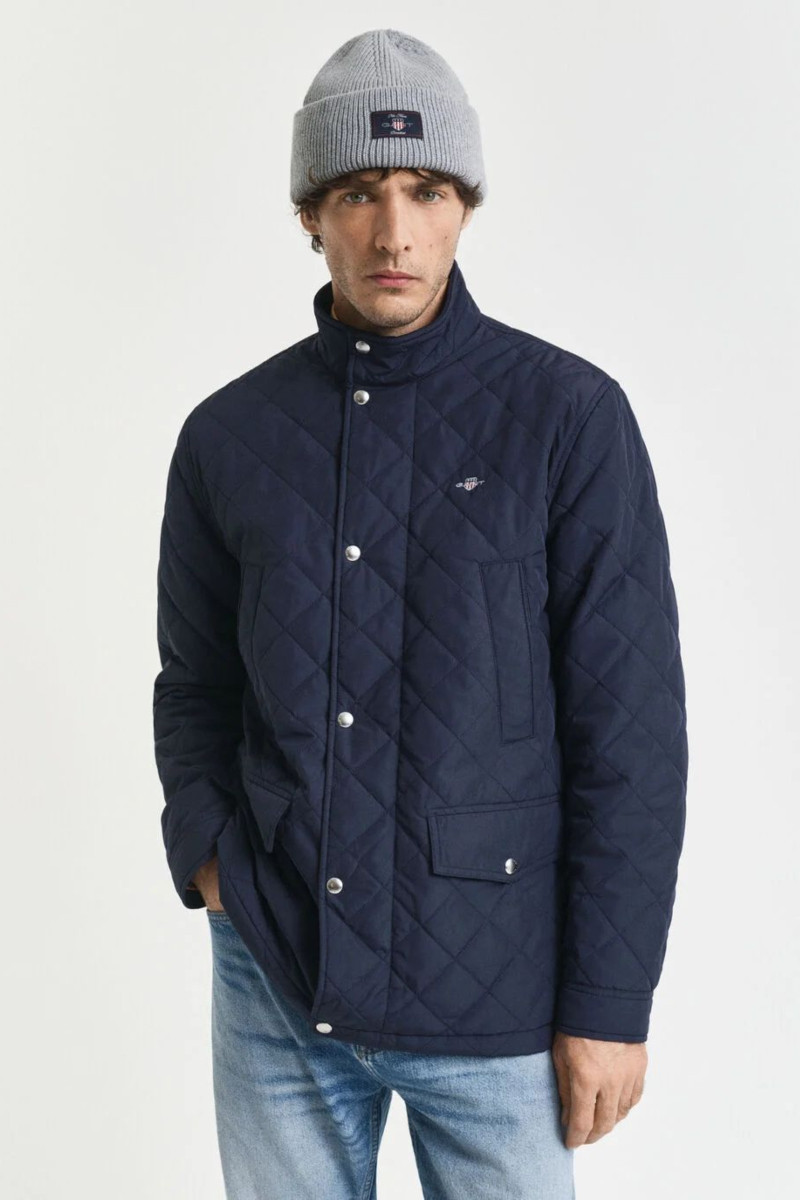 BUNDA GANT QUILTED WINDCHEATER MID JACKET EVENING BLUE | GANT CZ